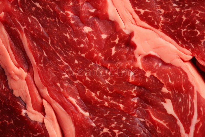 Processed Collage of Fresh Raw Meat Beef Surface Texture. Background ...