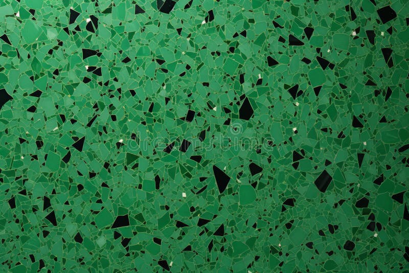 Processed Collage of Green Terrazzo Floor Surface Texture. Background ...