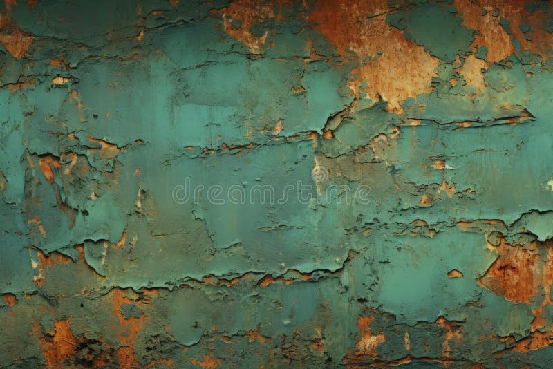 Processed Collage of Grunge Chipped Paint Rusty Textured Metal in ...