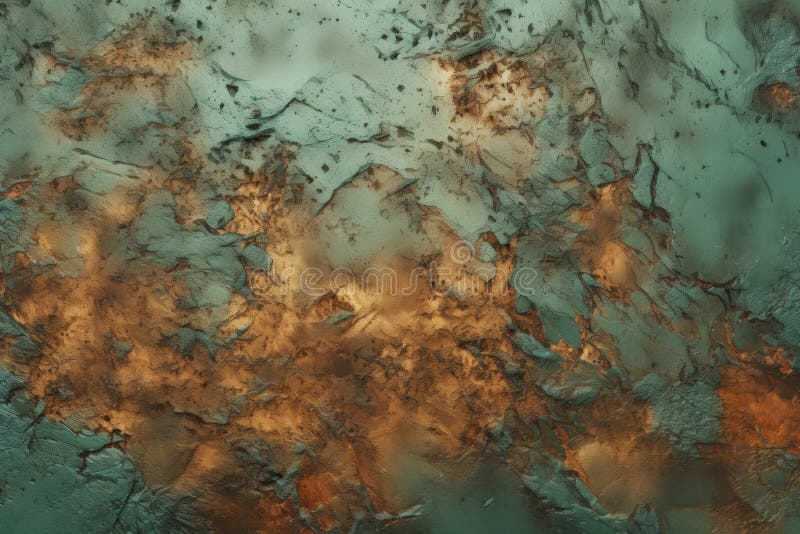 Processed Collage of Grunge Chipped Paint Rusty Textured Metal in ...