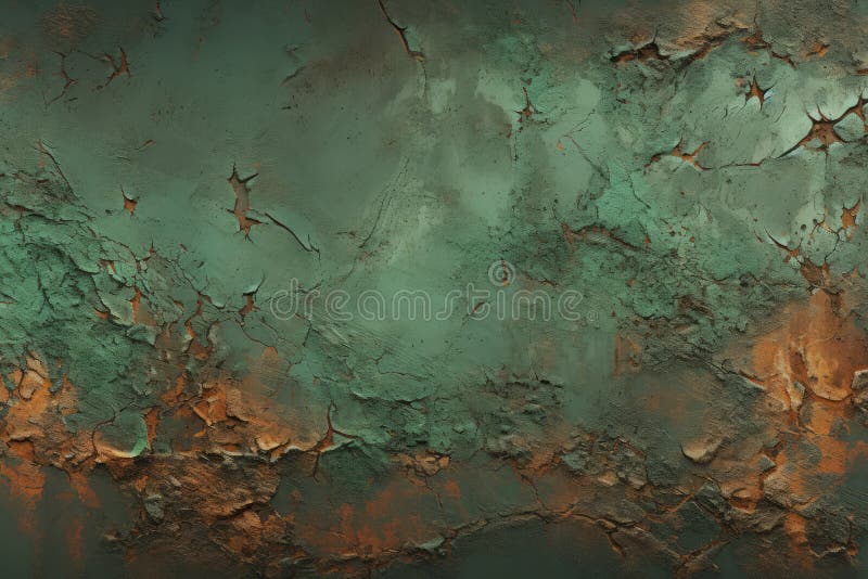 Processed Collage of Grunge Chipped Paint Rusty Textured Metal in ...