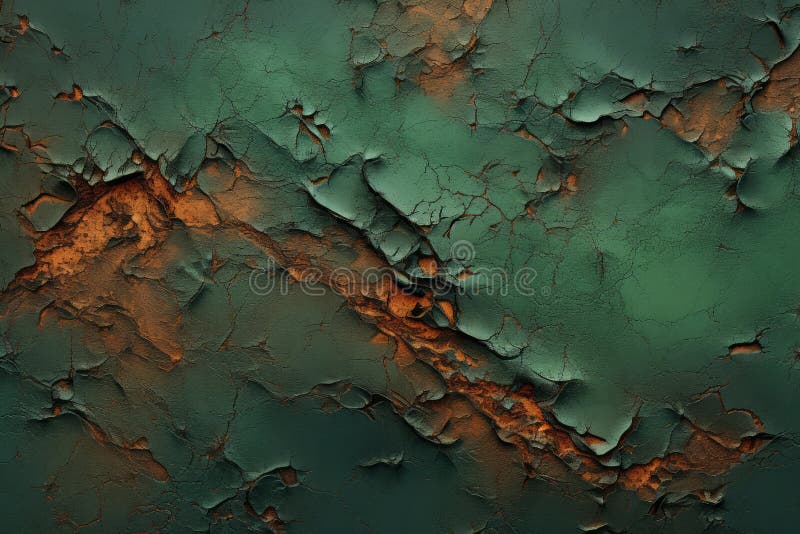 Processed Collage of Grunge Chipped Paint Rusty Textured Metal in ...