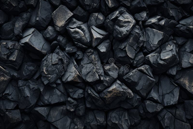 Processed Collage of Industrial Pea Coal Surface Texture. Background ...