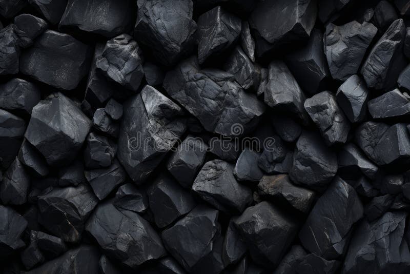 Processed Collage of Industrial Pea Coal Surface Texture. Background ...