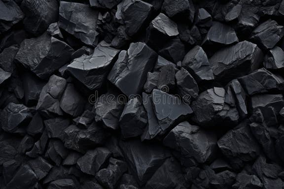 Processed Collage of Industrial Pea Coal Surface Texture. Background ...
