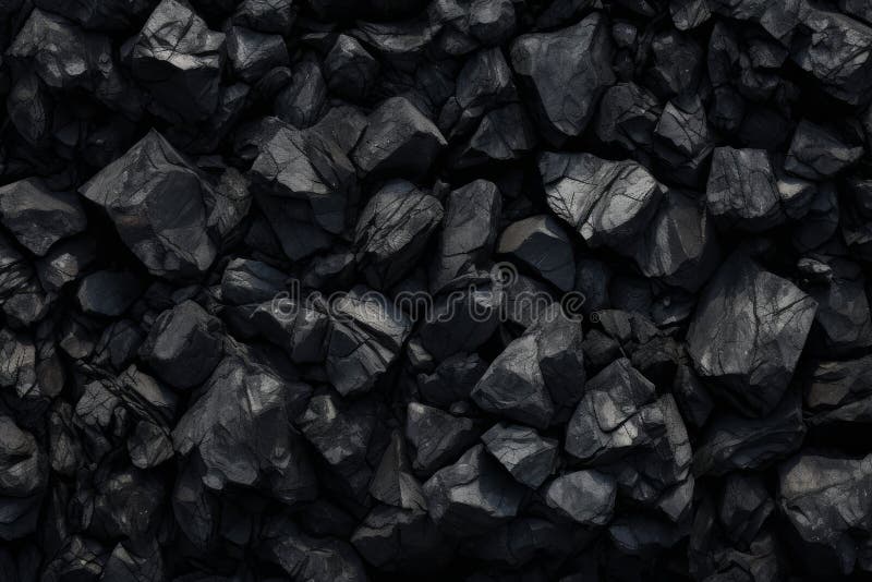 Processed Collage of Industrial Pea Coal Surface Texture. Background ...