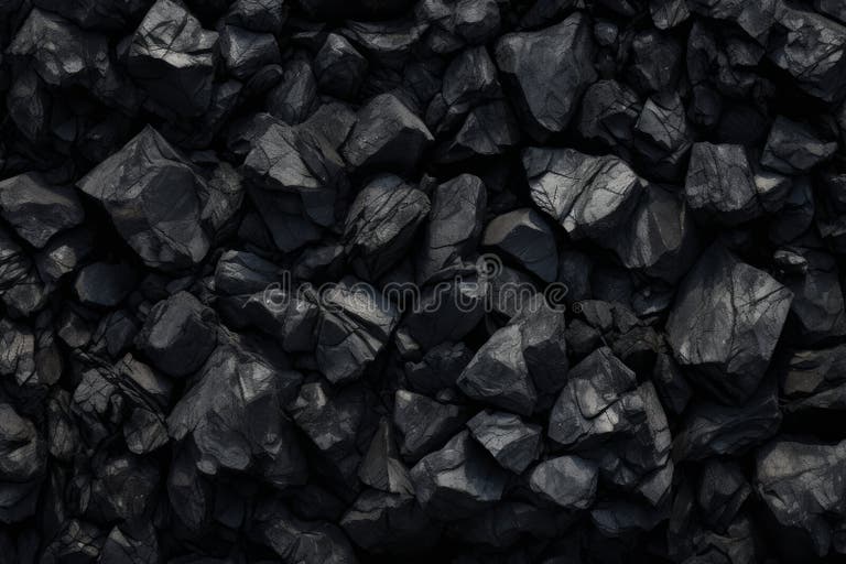 Processed Collage of Industrial Pea Coal Surface Texture. Background ...