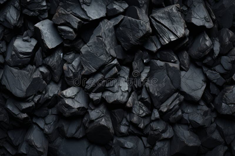 Processed Collage of Industrial Pea Coal Surface Texture. Background ...
