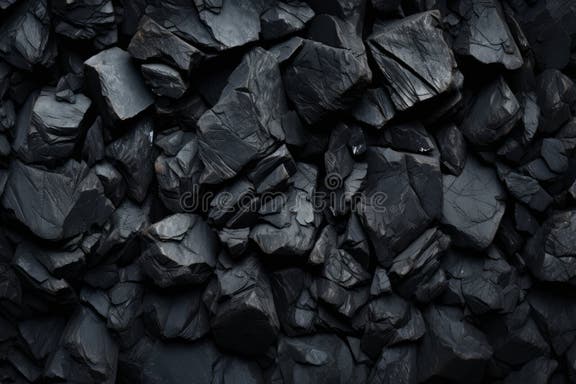 Processed Collage of Industrial Pea Coal Surface Texture. Background ...
