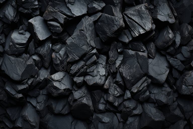 Processed Collage of Industrial Pea Coal Surface Texture. Background ...