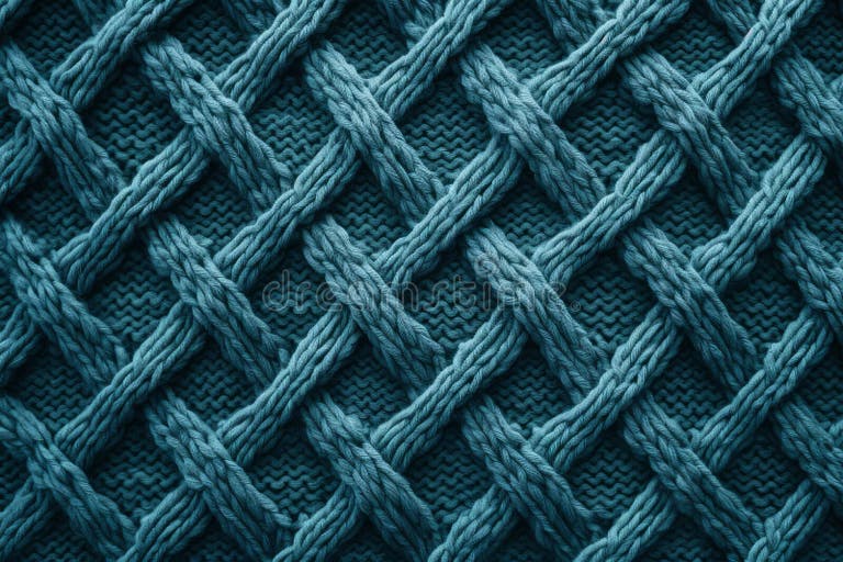 Processed Collage of Knitted Braids Cotton Yarn Texture. Background for ...