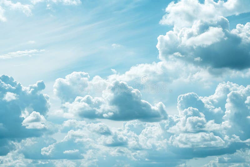 Processed Collage of Light Blue Sky Texture Stock Illustration ...