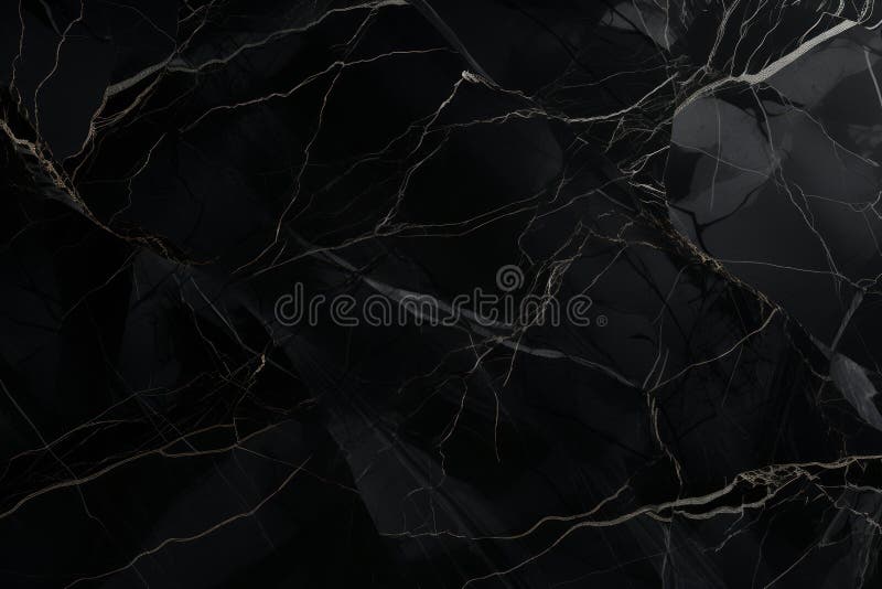 Processed Collage of Luxury Pattern of Black Marble Texture. Background ...