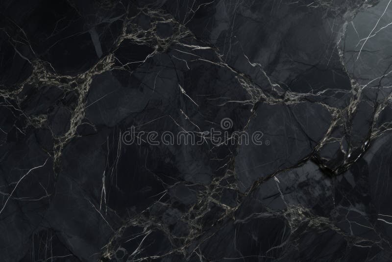 Processed Collage of Luxury Pattern of Black Marble Texture. Background ...