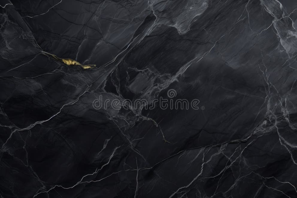 Processed Collage of Luxury Pattern of Black Marble Texture. Background ...