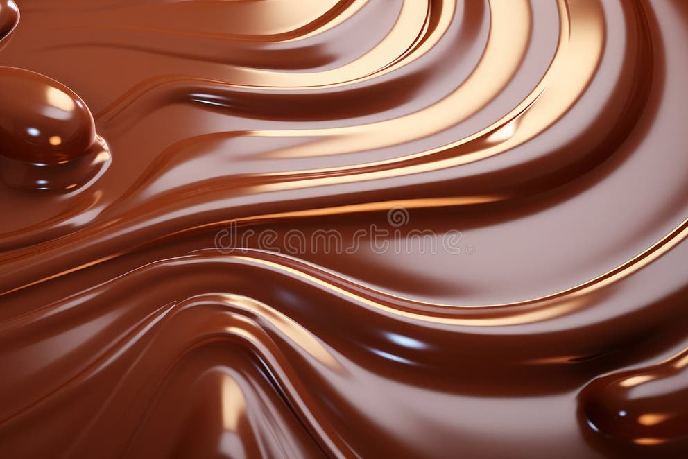 Processed Collage of Melted Liquid Chocolate Texture. Background for Banner, Backdrop or Texture ...