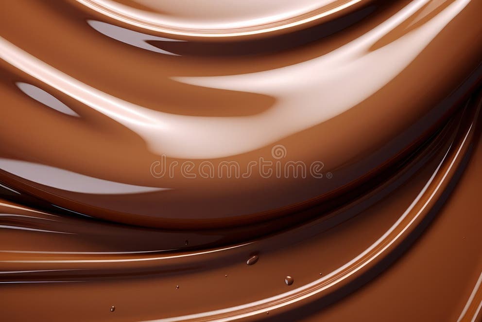 Processed Collage of Melted Liquid Chocolate Texture. Background for Banner, Backdrop or Texture ...