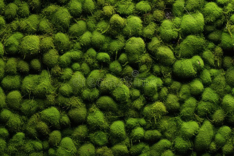 Processed Collage of Mossy Forest Ground Surface Texture. Background ...