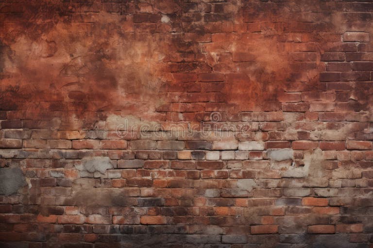 Processed Collage of Obsolete Red Brock Masonry Wall Texture ...