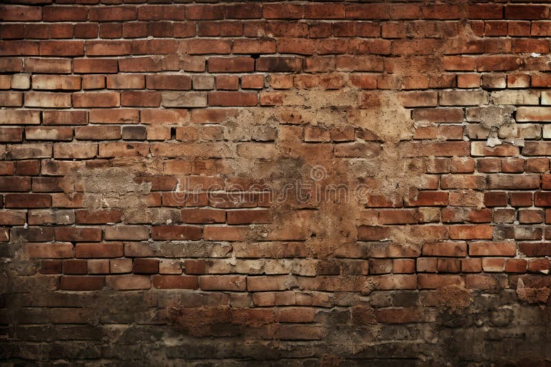Processed Collage of Obsolete Red Brock Masonry Wall Texture ...