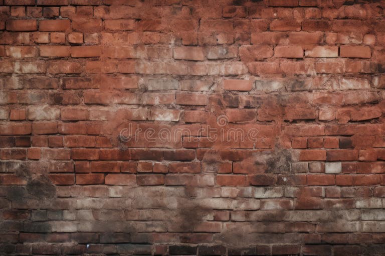 Processed Collage of Obsolete Red Brock Masonry Wall Texture ...