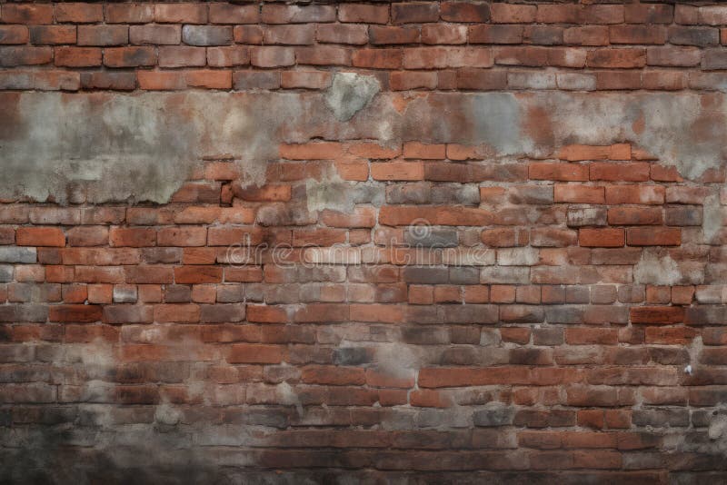 Processed Collage of Obsolete Red Brock Masonry Wall Texture ...