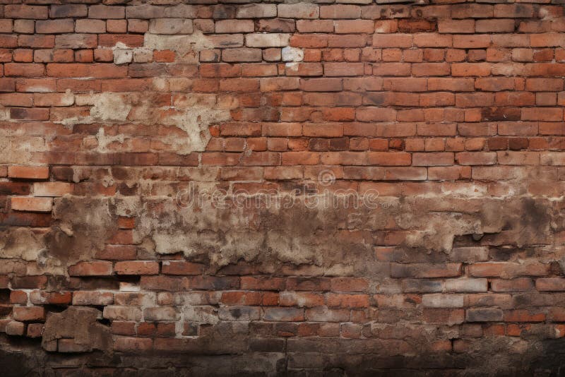 Processed Collage of Obsolete Red Brock Masonry Wall Texture ...