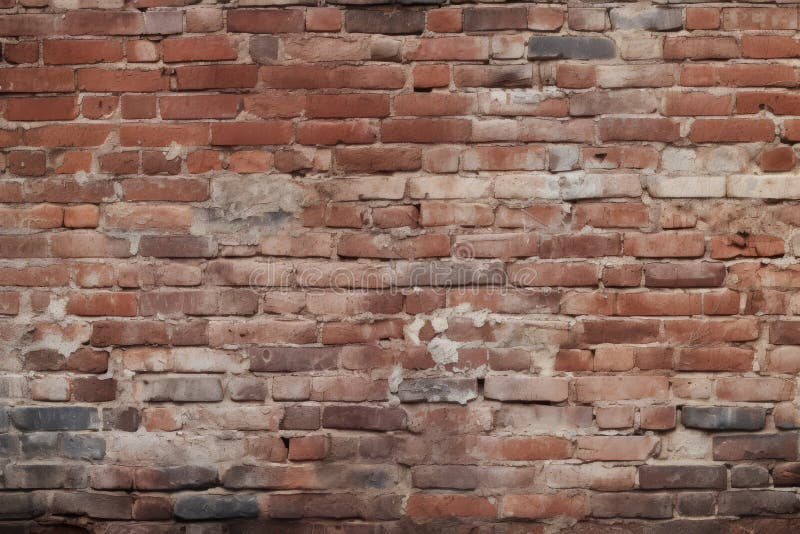 Processed Collage of Obsolete Red Brock Masonry Wall Texture ...