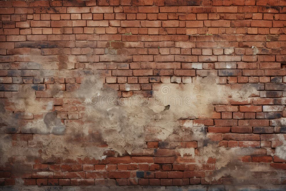 Processed Collage of Obsolete Red Brock Masonry Wall Texture ...