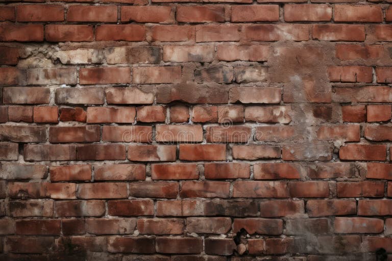 Processed Collage of Obsolete Red Brock Masonry Wall Texture ...