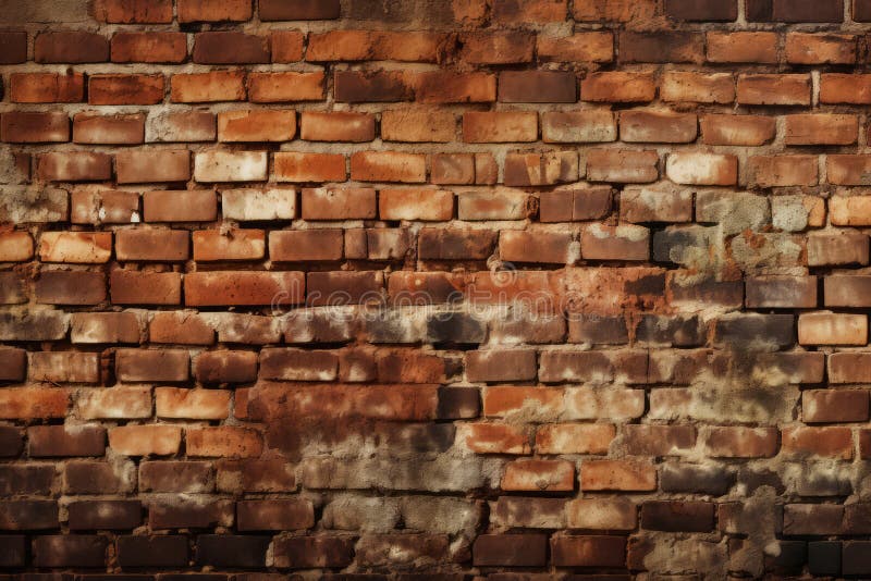 Processed Collage of Obsolete Red Brock Masonry Wall Texture ...
