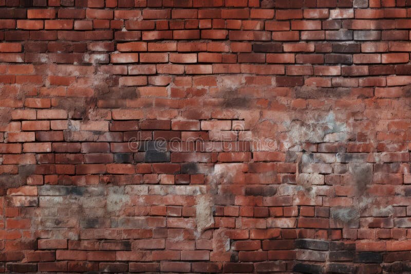 Processed Collage of Obsolete Red Brock Masonry Wall Texture ...