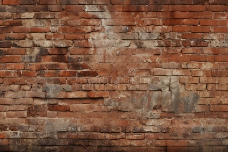 Processed Collage of Obsolete Red Brock Masonry Wall Texture ...