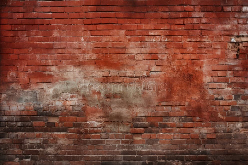 Processed Collage of Obsolete Red Brock Masonry Wall Texture ...