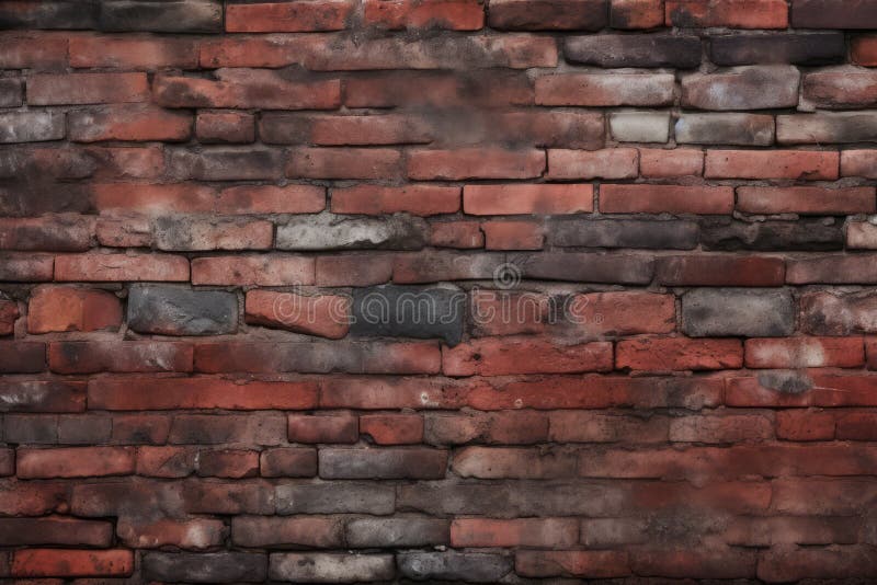 Processed Collage of Obsolete Red Brock Masonry Wall Texture ...