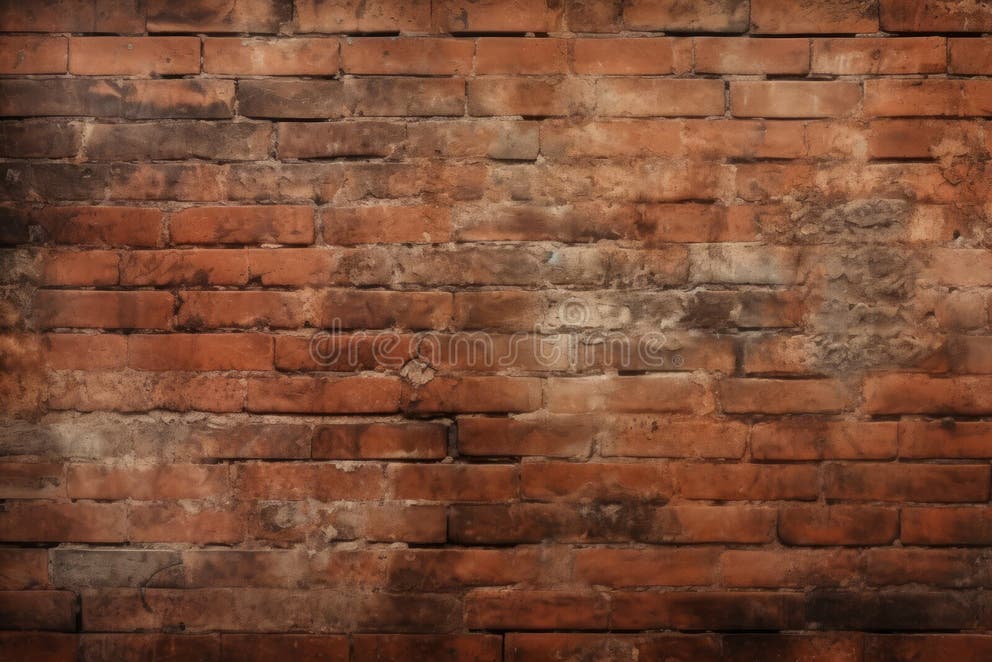 Processed Collage of Obsolete Red Brock Masonry Wall Texture ...