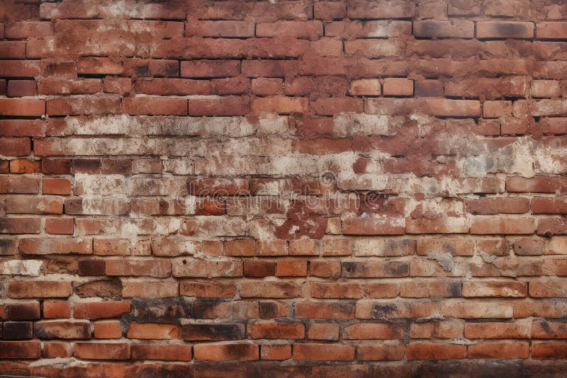 Processed Collage of Obsolete Red Brock Masonry Wall Texture ...
