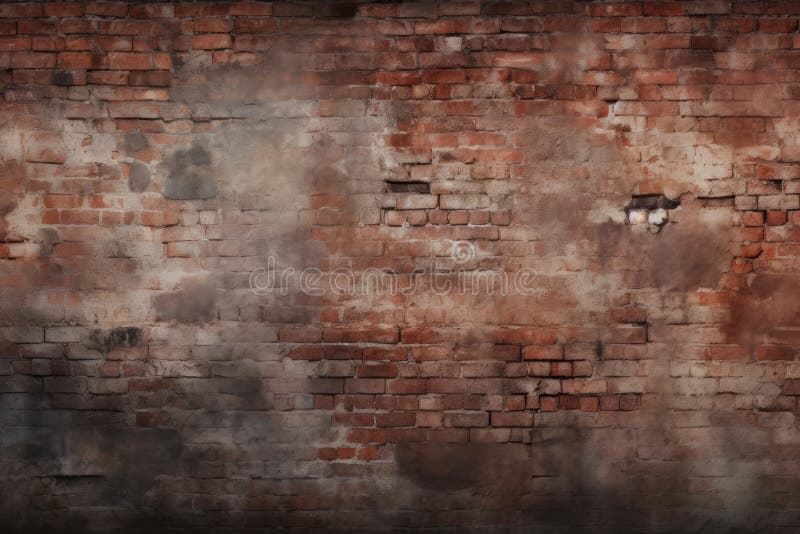 Processed Collage of Obsolete Red Brock Masonry Wall Texture ...