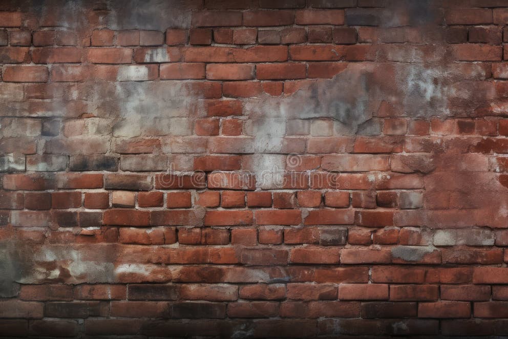 Processed Collage of Obsolete Red Brock Masonry Wall Texture ...