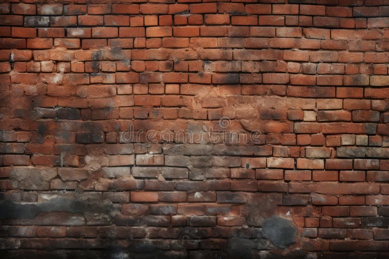 Processed Collage of Obsolete Red Brock Masonry Wall Texture ...