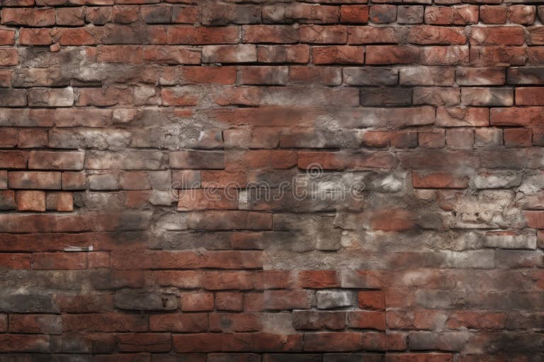 Processed Collage of Obsolete Red Brock Masonry Wall Texture ...
