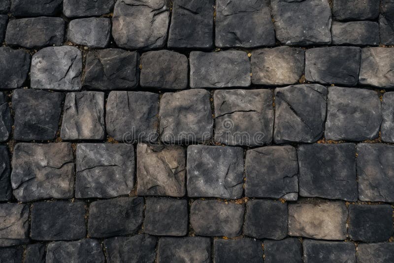 Processed Collage of Old European Cobble Stone Pavement Texture ...