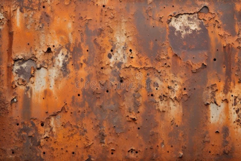 Processed Collage of Old Rust Metal Wall Surface Texture. Background ...
