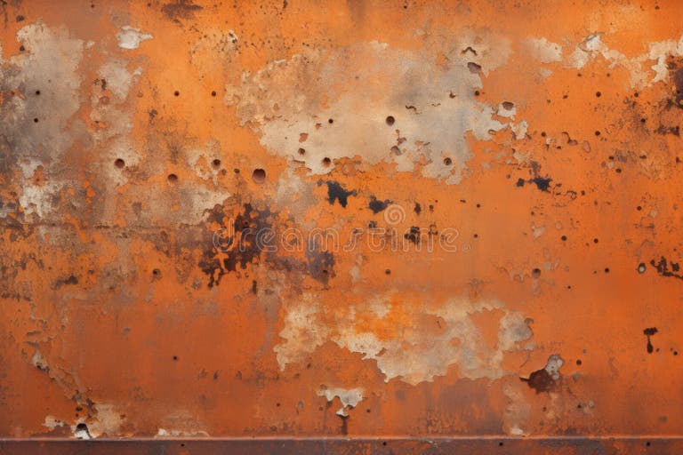 Processed Collage of Old Rust Metal Wall Surface Texture. Background ...