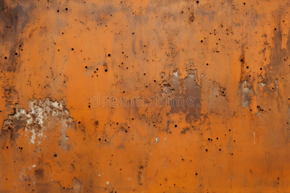 Processed Collage of Old Rust Metal Wall Surface Texture. Background ...