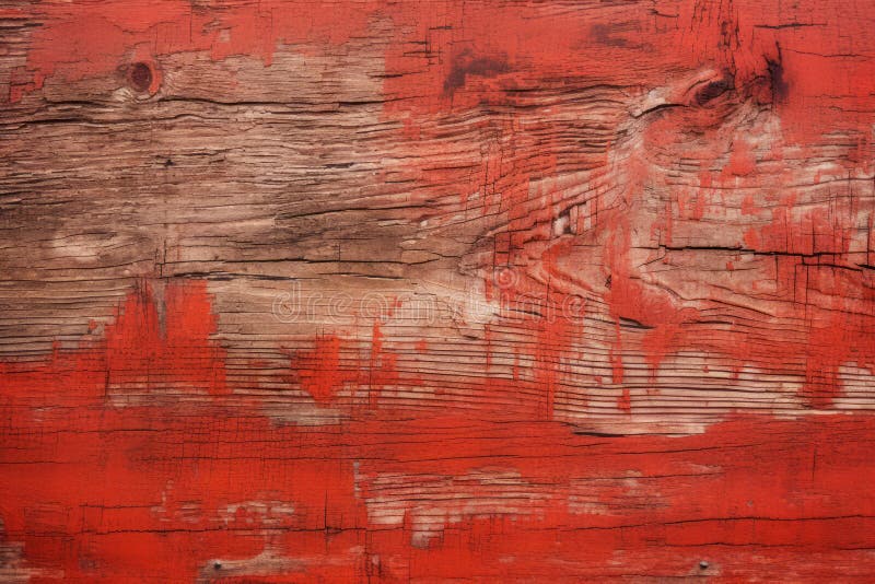 Processed Collage of Old Rustic Painted Red Wood Planks Texture ...