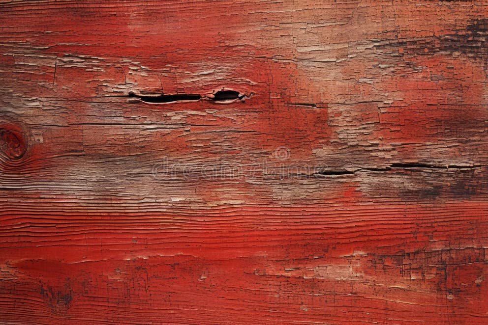 Processed Collage of Old Rustic Painted Red Wood Planks Texture ...