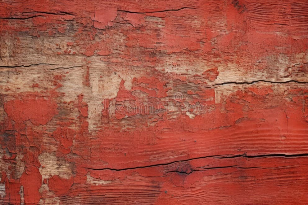Processed Collage of Old Rustic Painted Red Wood Planks Texture ...
