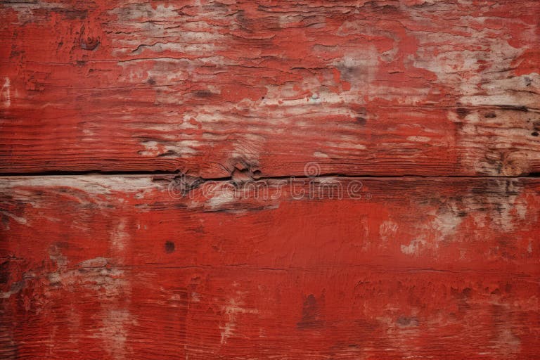 Processed Collage of Old Rustic Painted Red Wood Planks Texture ...