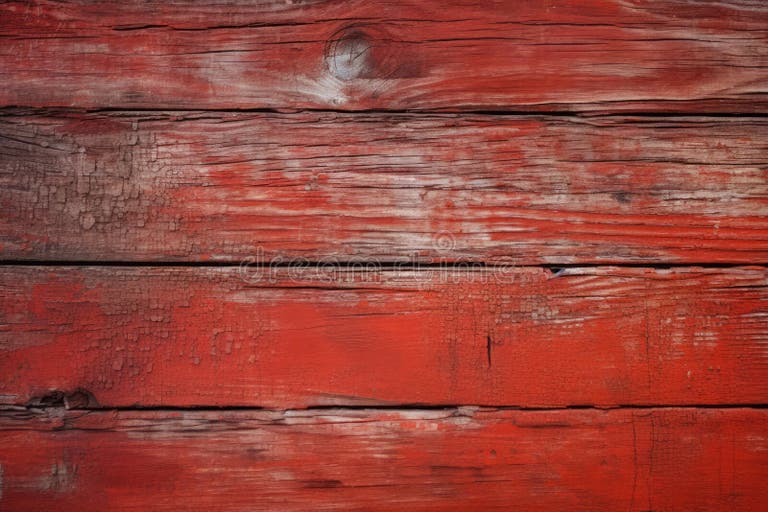 Processed Collage of Old Rustic Painted Red Wood Planks Texture ...